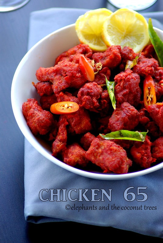 Chicken 65 / Spicy deep fried chicken - elephants and the coconut trees