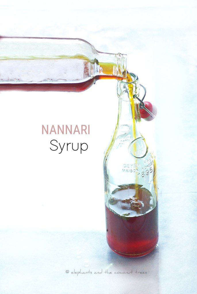 Nannari syrup from dried root