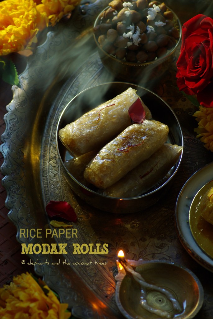 Rice paper Modak roll