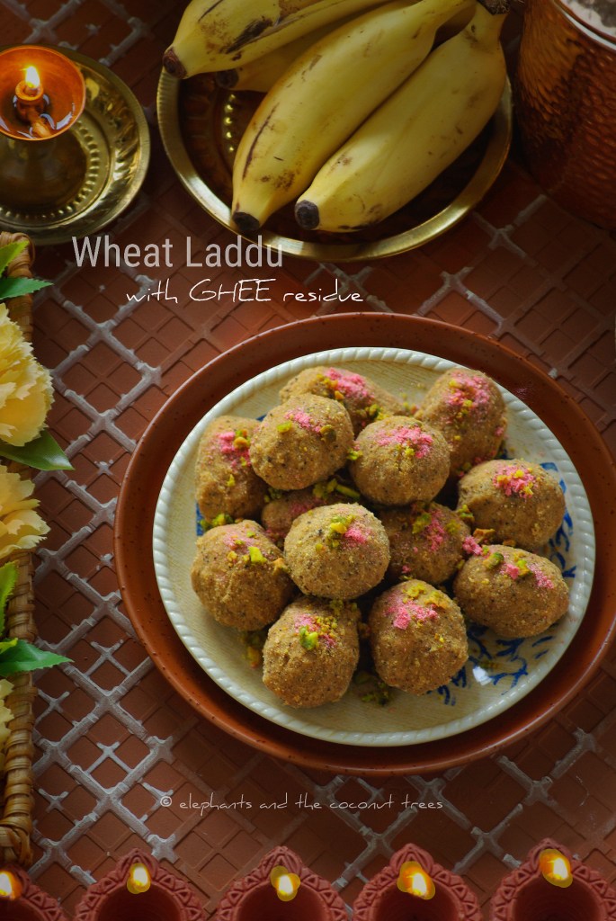Wheat Laddu with Ghee Residue
